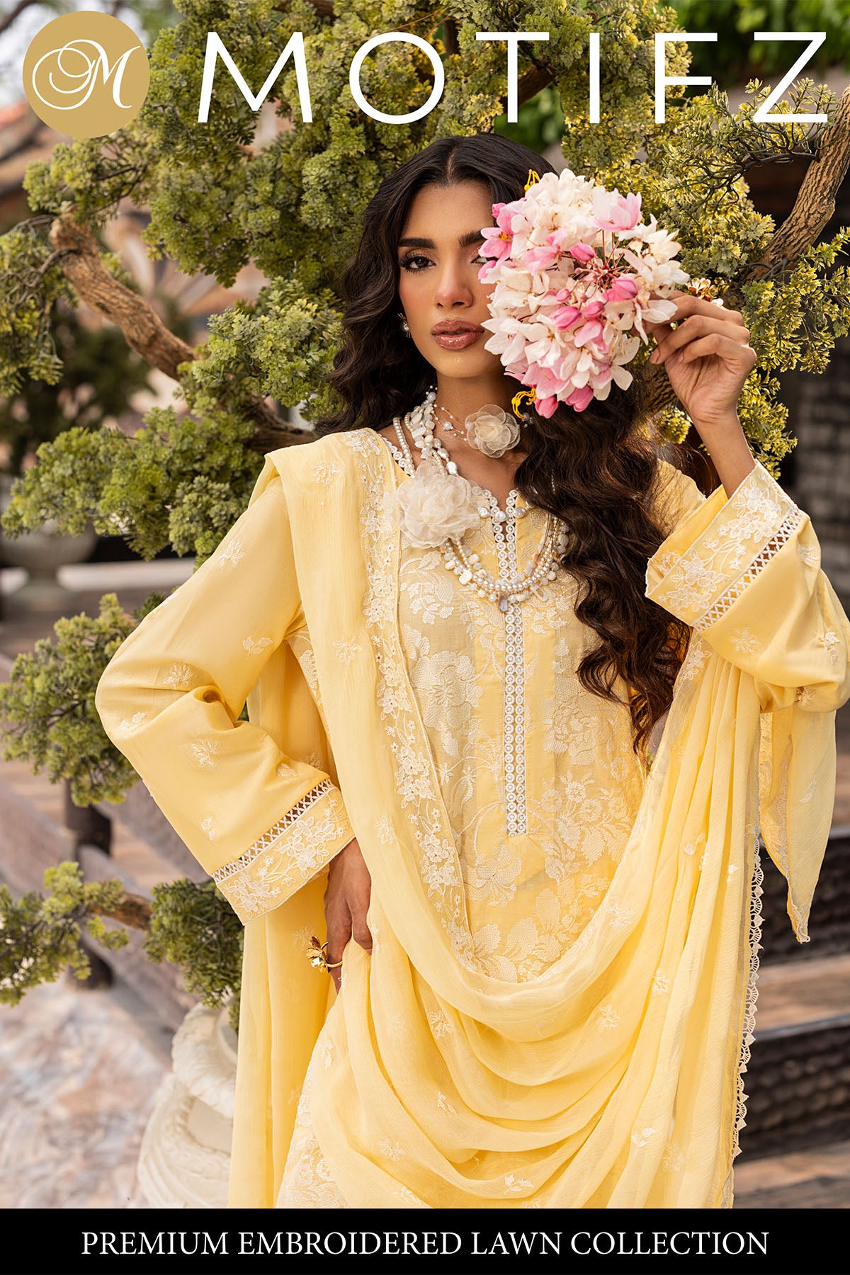 2025 Motifz Premium Embroidered Lawn Vol 3