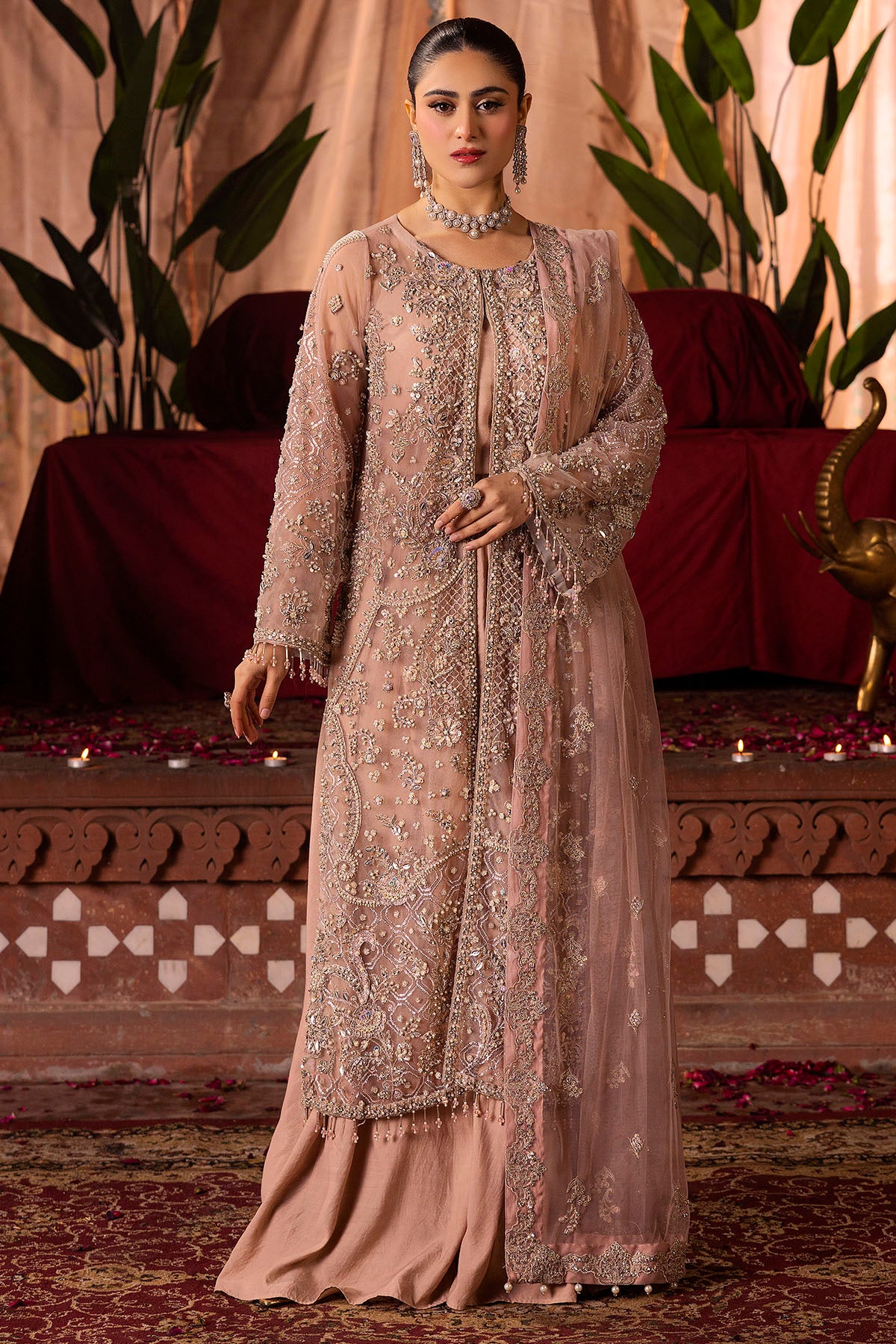 0011-Reem Embroidered Silk Net Stitched – Motifz
