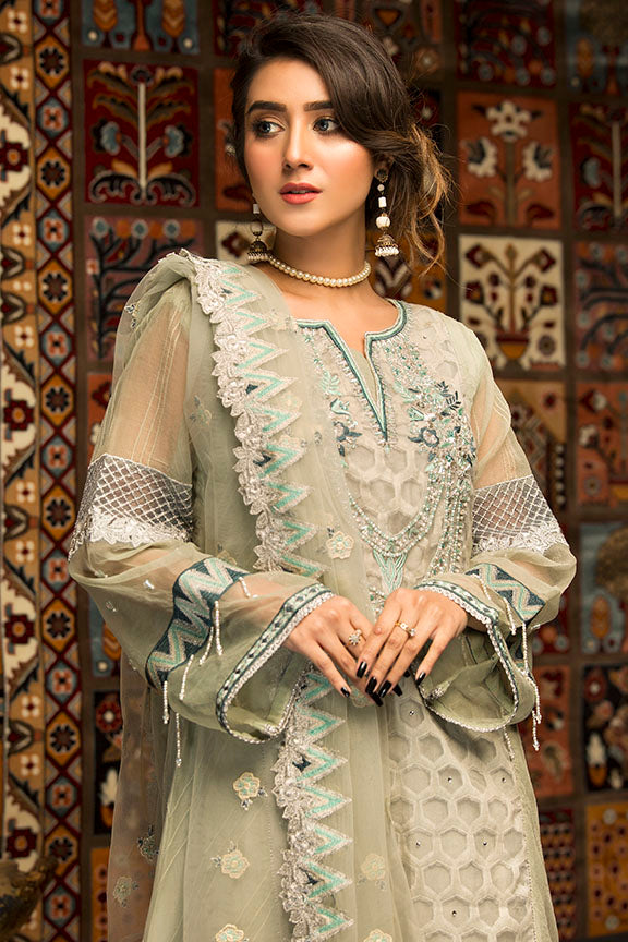2300-Aab-E-Zar Large Embroidered Jamavar Stitched – Motifz
